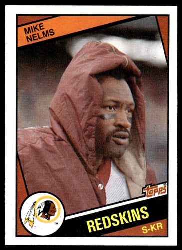 1984 TOPPS MIKE NELMS WASHINGTON REDSKINS #387 | eBay
