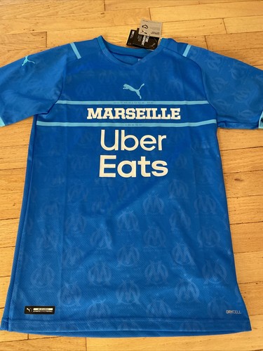 Puma Marseille Third Shirt Blue Jersey Sz S BNwT 759287 Soccer Men’s ...