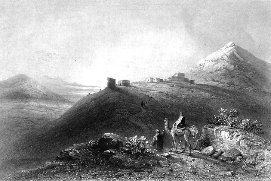 Israel LOWER GALILEE NEIN NAIN ARAB VILLAGE SON WIDOW ~ 1847 Art Print ...