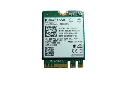 Dell Alienware 17 R5 Intel 9260NGW Killer 1550 Wireless Bluetooth Card ...