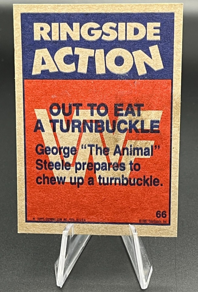 1987 Topps WWF Wrestling #66 George "The Animal" Steele - NM | eBay