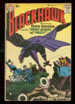 BLACKHAWK COMICS #142 1959-KING CONDOR-DC COMICS VG | eBay