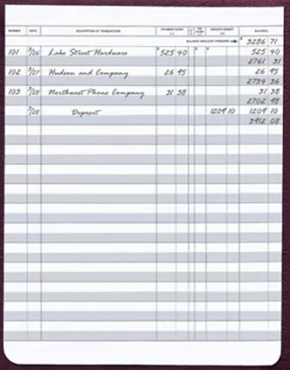 Secretary Deskbook Check Register 1 register | eBay