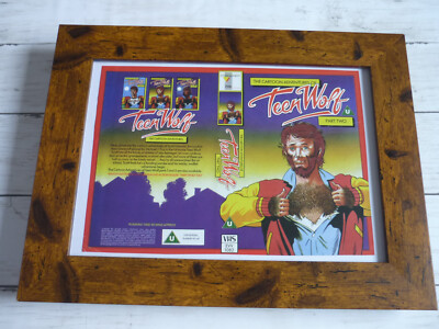 A4 poster framed vhs video sleeve cover TEEN WOLF CARTOON ADVENTURES ...