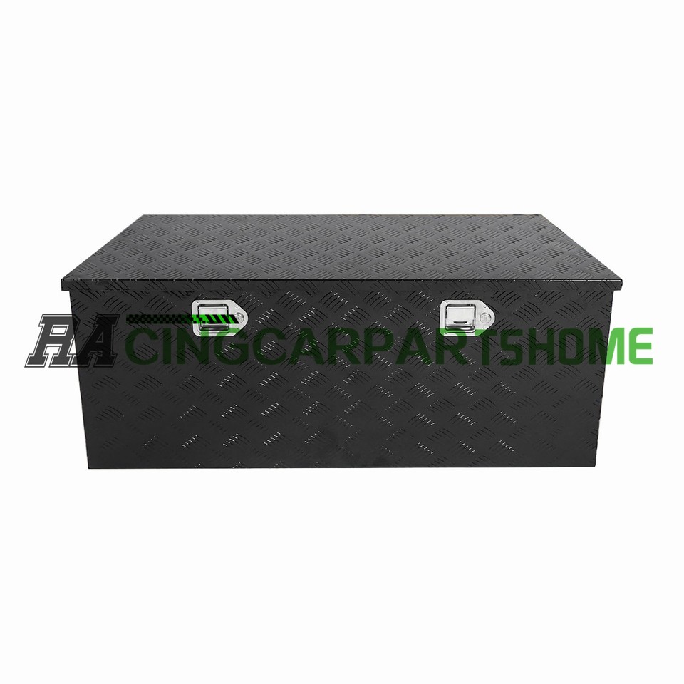 44" Aluminum Stripes Plated Tool Box Pick Up Truck Bed RV Trailer w ...