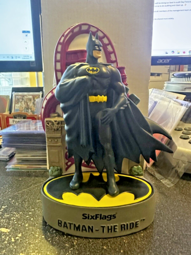Vintage 2002 Goebel Porcelain Batman The Ride Rollercoaster Six flags ...