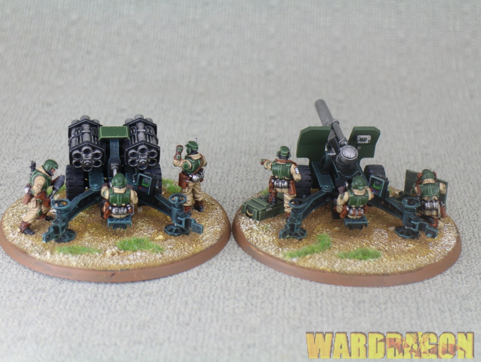 Warhammer 40K WDS painted Astra Militarum Cadian Field Ordnance Battery ...