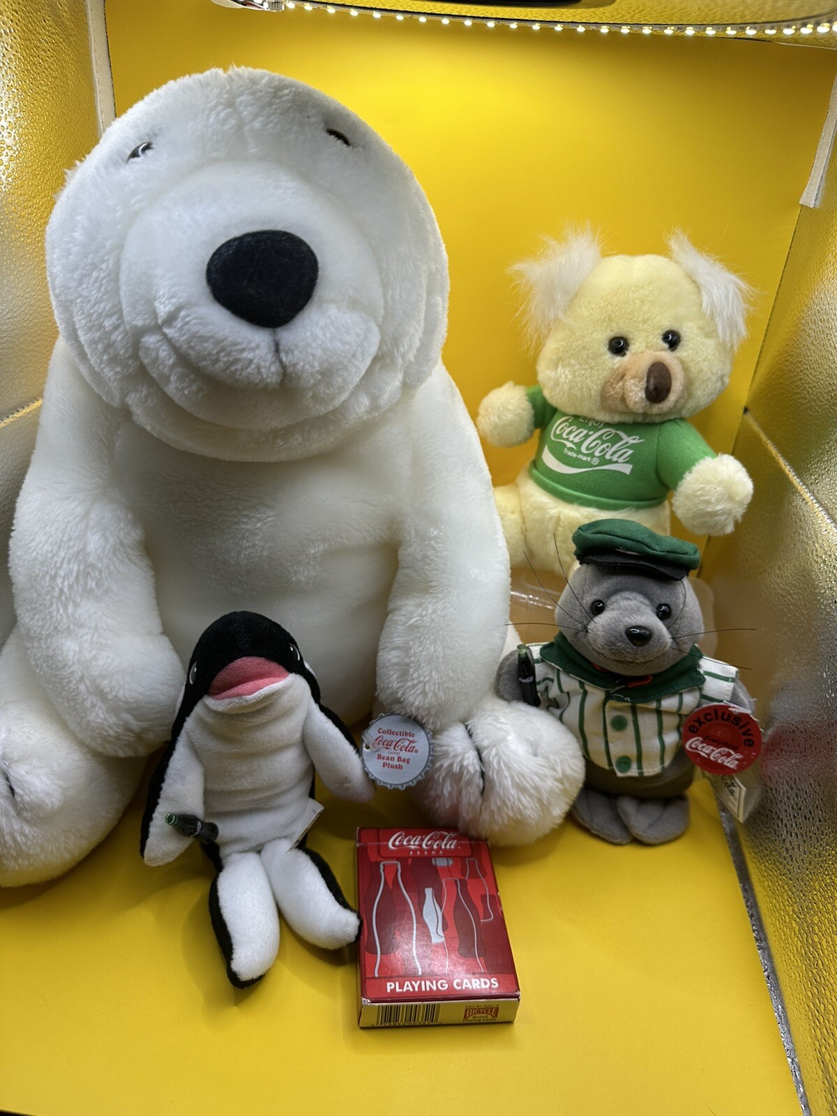 Coca Cola Shirt Koala, Polar, Whale, Seal, & Deck Of Card Set | eBay