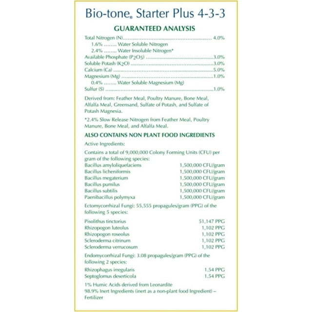 Espoma Bio-Tone Starter Plus (8 Lb) | eBay
