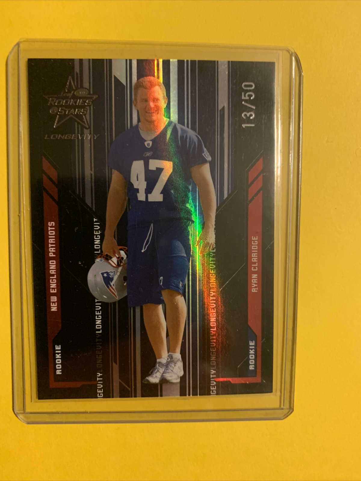 2005 Leaf Rookies & Stars Longevity Black 13/50 Ryan Claridge #173 ...