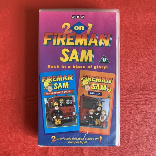 Fireman Sam 2 on 1 - The Hero Next Door / Lost Cat VHS Video Cassette ...