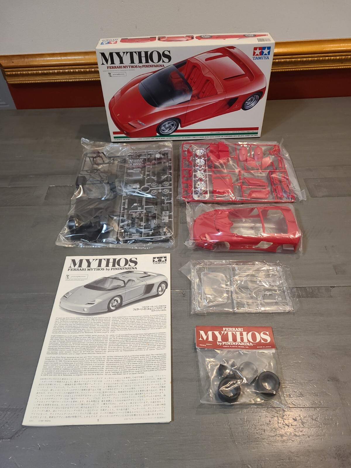 Tamiya Ferrari Mythos by Pininfarina 1:24 Scale Sports Car Model Kit ...