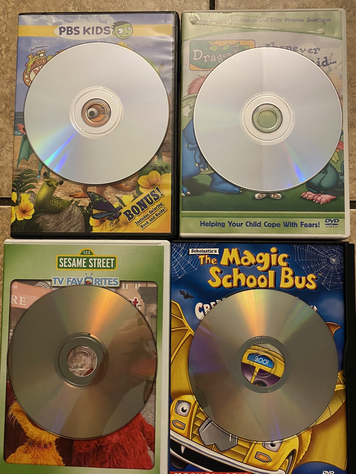 PBS Kids 4 DVD Lot, Magic School Bus, Sesame | Grelly USA