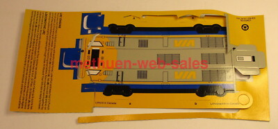 Punch Out Paper Model~VIA~LRC Engine/Locomotive~ | eBay
