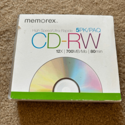 Memorex CD-RW 5PK *New, Open Package* | eBay