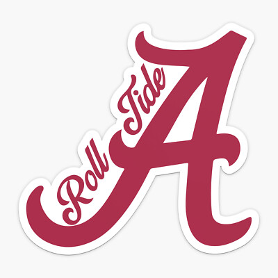 Alabama Crimson Tide NCAA Football College Car Bumper Sticker Decal ...
