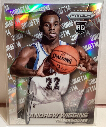 2014 Panini Prizm #31 Andrew Wiggins RC Silver Draft Prizm Variation ...