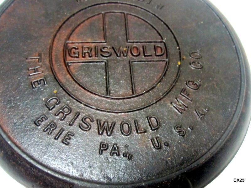 TOP HALF ONLY Antique Griswold American Cast Iron Waffle Iron Maker No ...