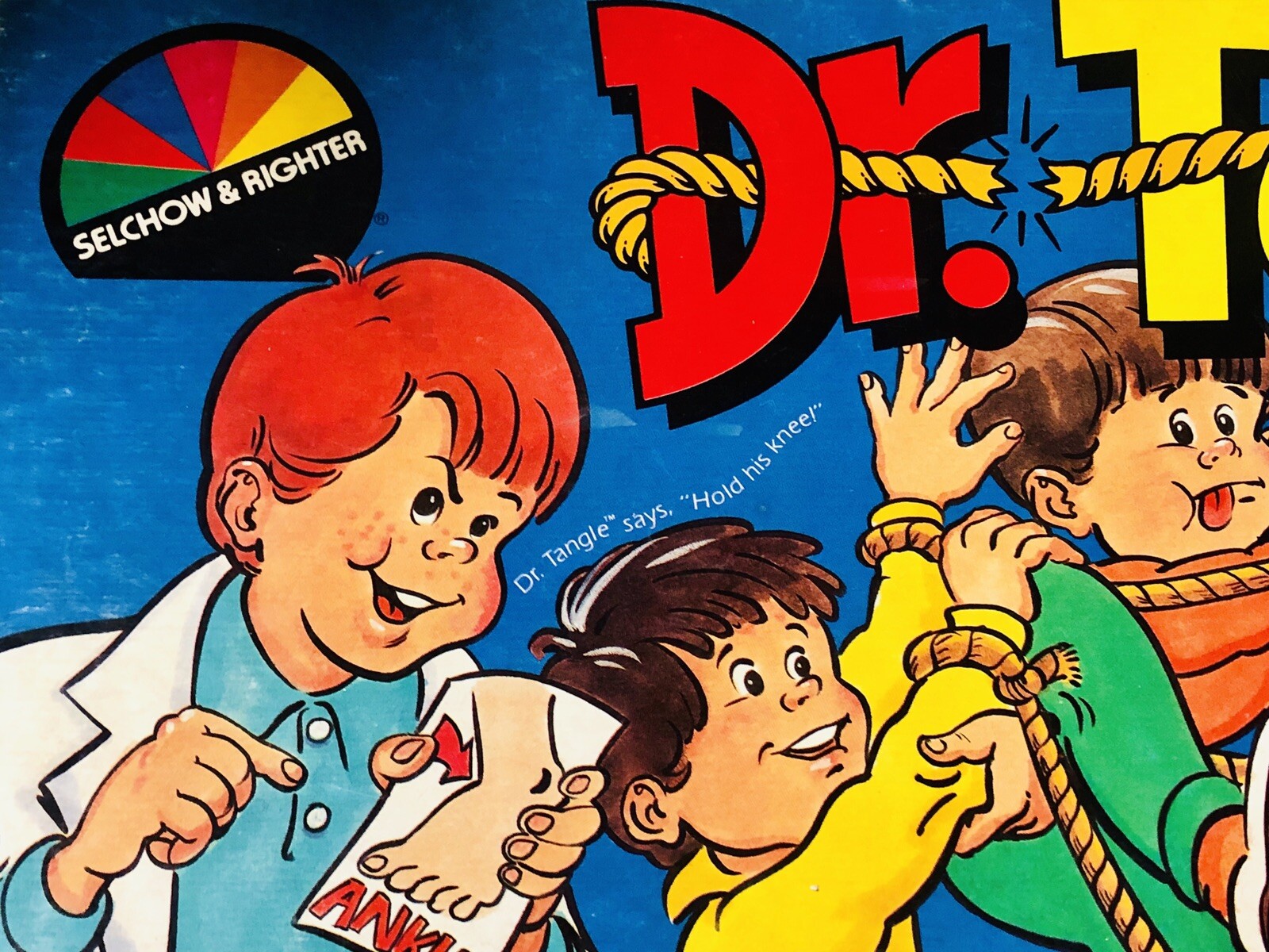 Vintage 1986 Dr. Tangle Board Game RARE Selchow & Righter Complete Used ...