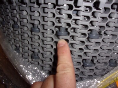 Intralox 2400 Series Grey polypropylene Conveyor Belt Roller Top 10 ...