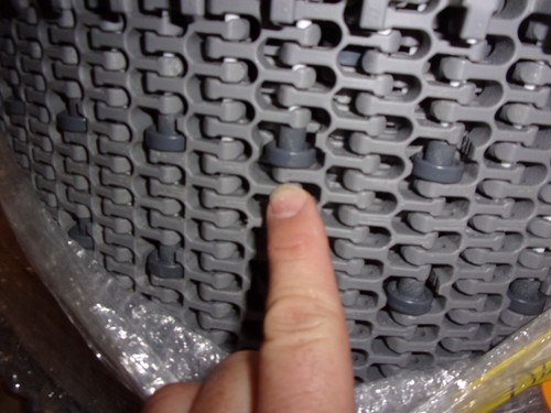 Intralox 2400 Series Grey polypropylene Conveyor Belt Roller Top 10 ...