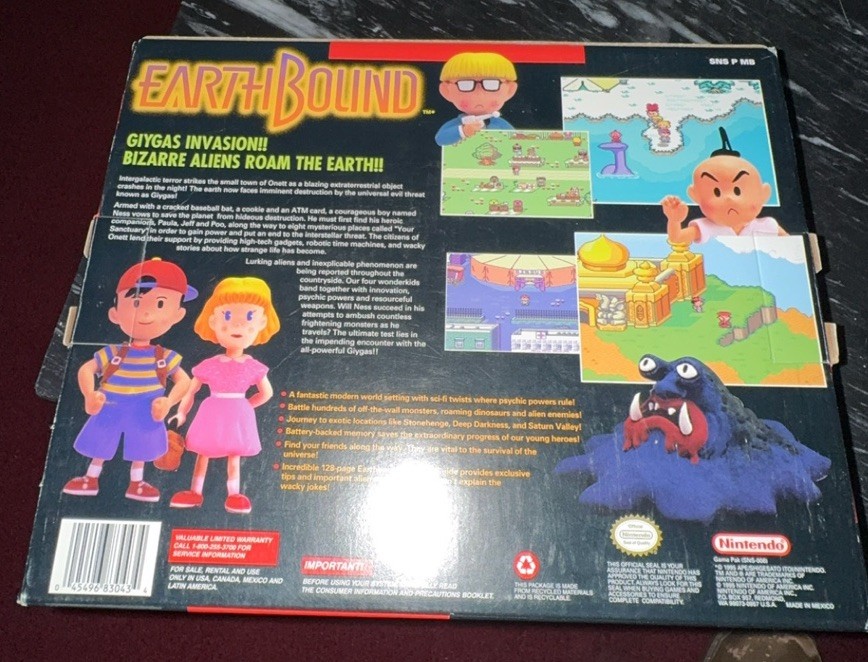 EarthBound (Super Nintendo Entertainment System, 1995) 45496830434| eBay