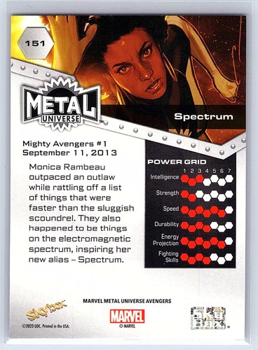 Spectrum 2024 SkyBox Metal Universe Marvel Avengers 151 | eBay