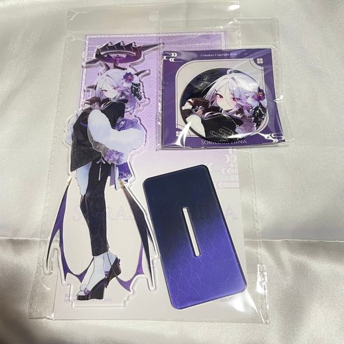 Modare Mojisan New Book Blue Aka Hina Sorazaki Acrylic Stand Can Badge ...