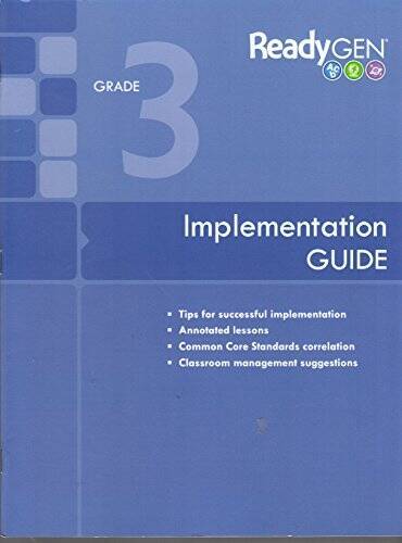 ReadyGen Grade 3 Implementation Guide - Paperback By Pearson - GOOD | eBay