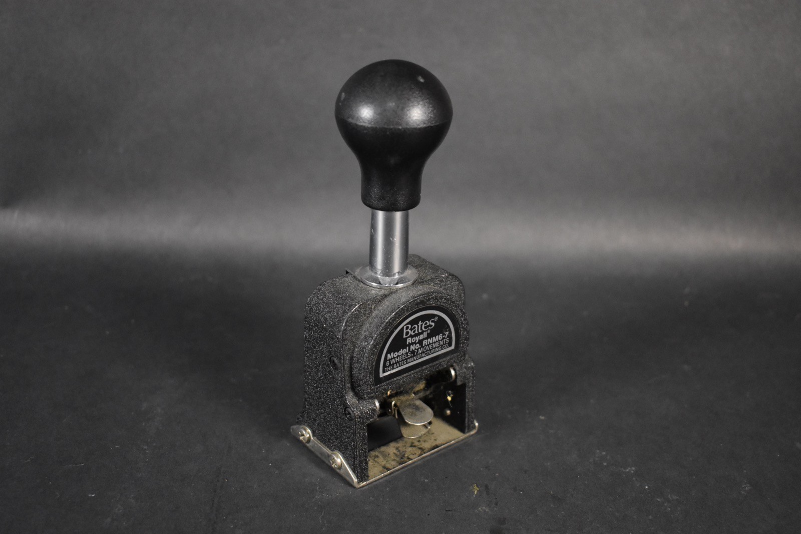VINTAGE Bates Royall Model No. RNM6-7 6 wheels 7 Movements Stamper | eBay