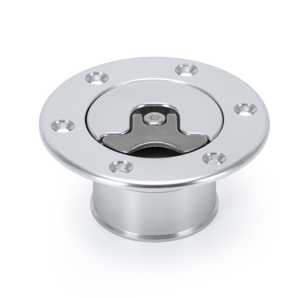 PQY Aluminum Aircraft Hotrod Ratrod Gas Fuel Filler Cap Flush Mount 6 ...