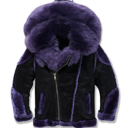 JORDAN CRAIG | KIDS EL JEFE SHEARLING MOTO COAT (BLACK IRIS) SIZE 5T | eBay