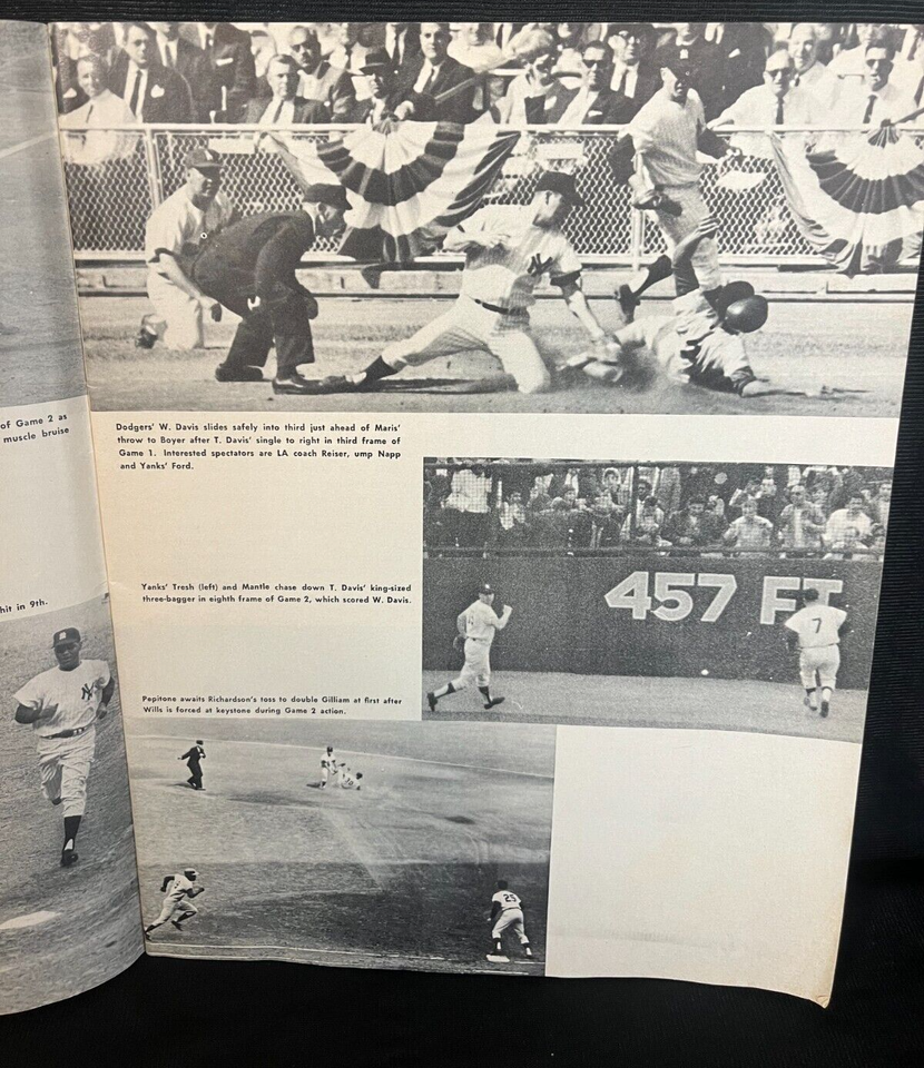 NY Yankees 1964 MLB Yearbook Baseball Mantle Maris W/Newspaper ...