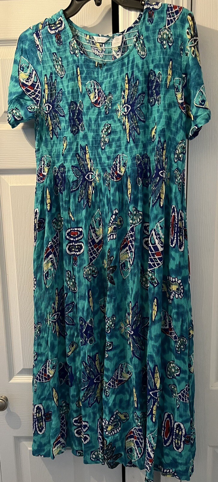 Kaktus Women’s Fish Print Dress Size Medium Pre-Owned Excellent ...