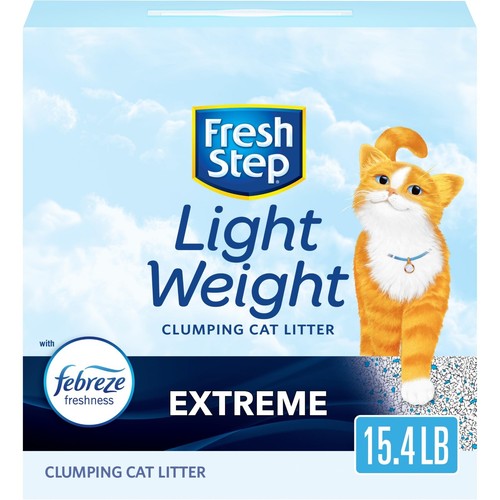 Fresh Step Lightweight Extreme Scented Clumping Cat Litter with Febreze ...