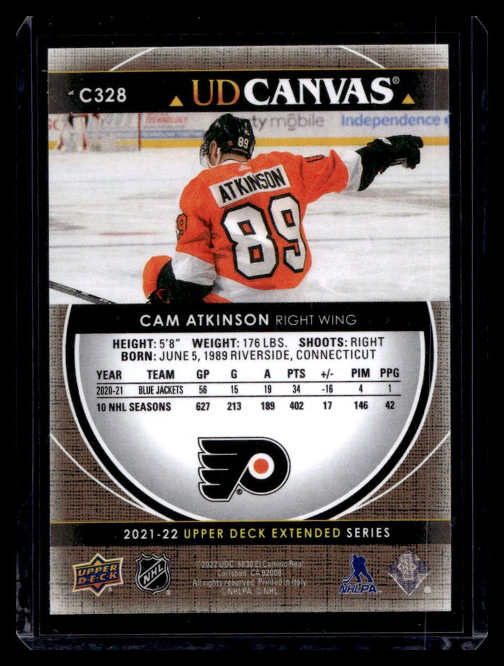 2021 Upper Deck Cam Atkinson #C328 Philadelphia Flyers | eBay