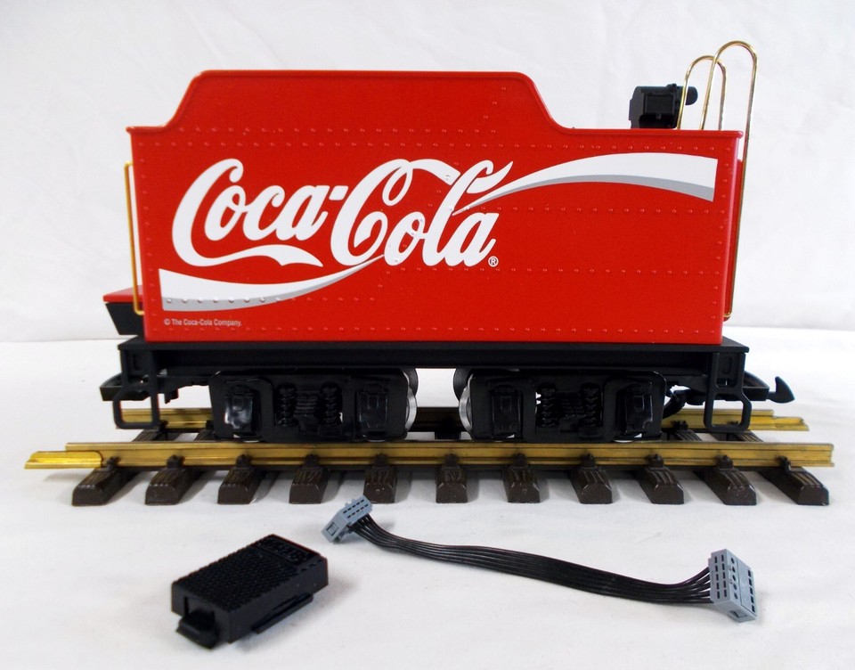 LGB COCA COLA TENDER WITH CUSTOM LOCOMOTIVE STEAM AND WHISTLE SOUND | eBay