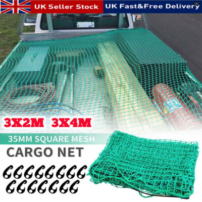 3M x 4M Heavy Duty Cargo Net Trailer Nets Truck Protector Mesh Safety ...