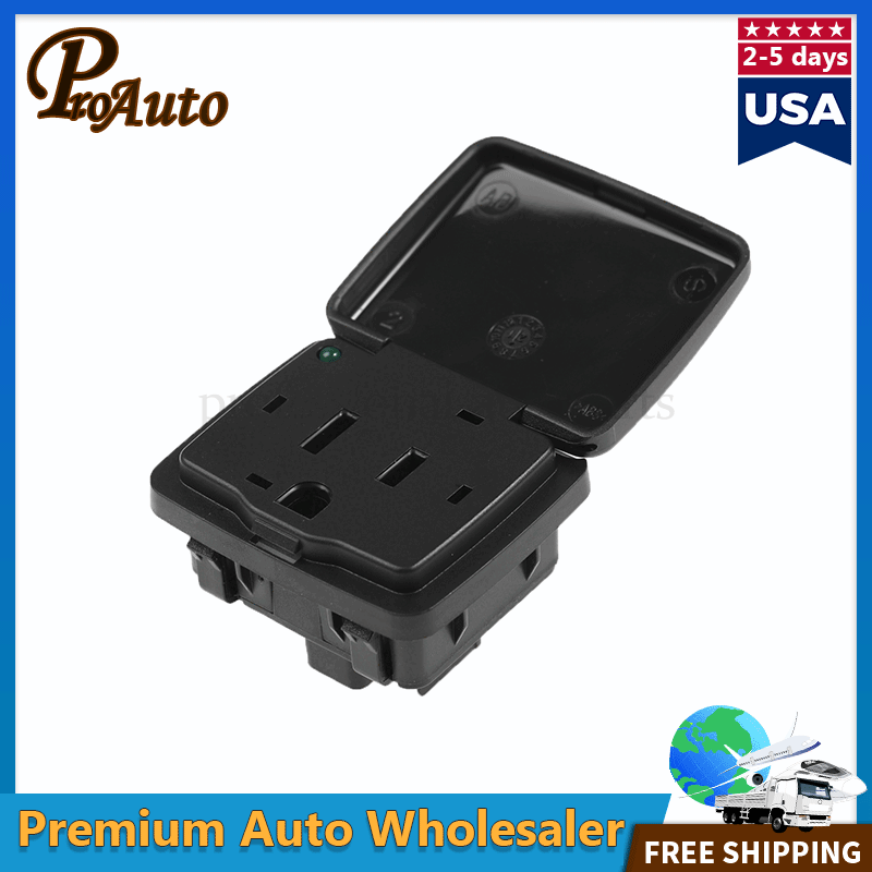 Center Console AC Power 110V 150W Outlet Socket Plug For Ford 2015-2016 ...