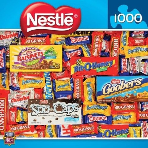 Nestle Chocolate 1000 Piece Candy Wrapper Jigsaw Puzzle 27" X 19" NEW ...