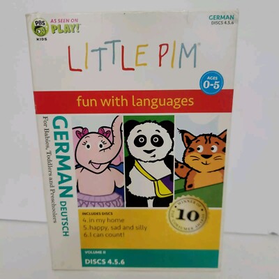Little Pim German 3-pak [Vol. II] Discs 4, 5 , 6 PBS Kids PLAY ...