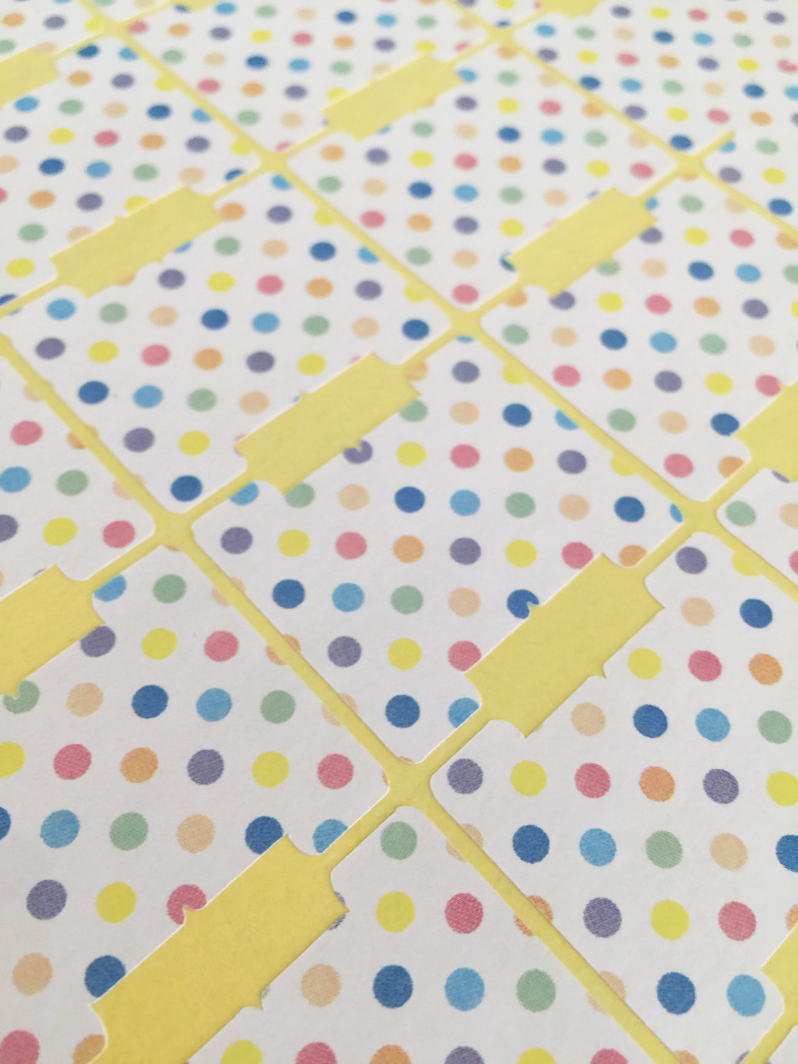 Mini Page Tab Label Divider Index Sticker Planner Journal Pol Ka Dot ...