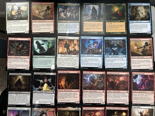 Magic The Gathering Human Lot 15 Cards - Common/Uncommon - Commander ...
