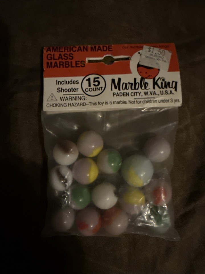 Vintage Marble King 15 Total Shooter Original Bag USA Toy Hobby ...