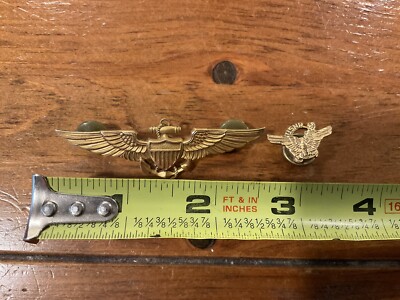 ORIGINAL WWII USN NAVAL AVIATOR FULL SIZE WINGS + DISCHARGE PIN | eBay