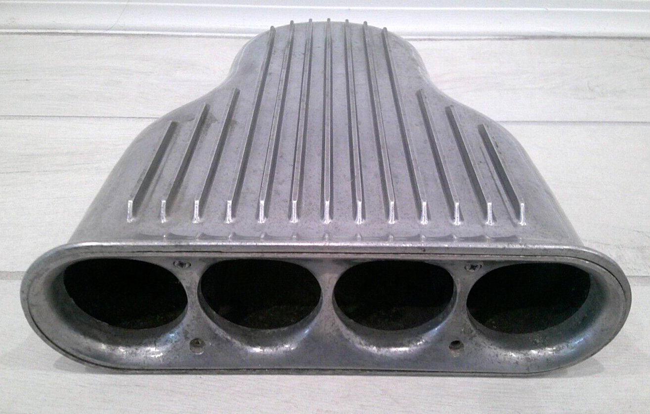 Vintage! 1960's 1970's Cal Custom? Finned Aluminum Scoop Air Cleaner 4 ...