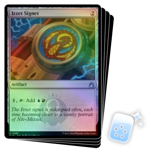 FOIL IZZET SIGNET X4 Ravnica Remastered Magic MTG MINT CARD | eBay