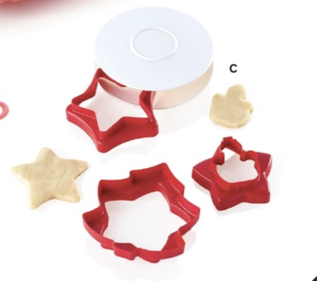 Tupperware Full Size Holiday Christmas Shapes Stencils Cookie Cutters ...