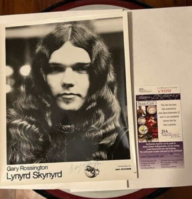 Lynyrd Skynyrd Signed Gary Rossington 8X10 Vintage 1970's Signature JSA ...