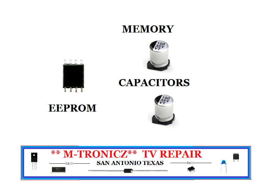 VIZIO E320VL E321VL 3632-1512-0150 3 PARTS REPAIR KIT EEPROM+MEMORY ...